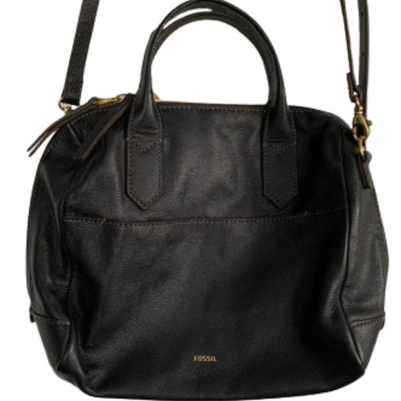 Fossil | Bags | Fossil Black Convertible Crossbody To Satchel Bag Never ...